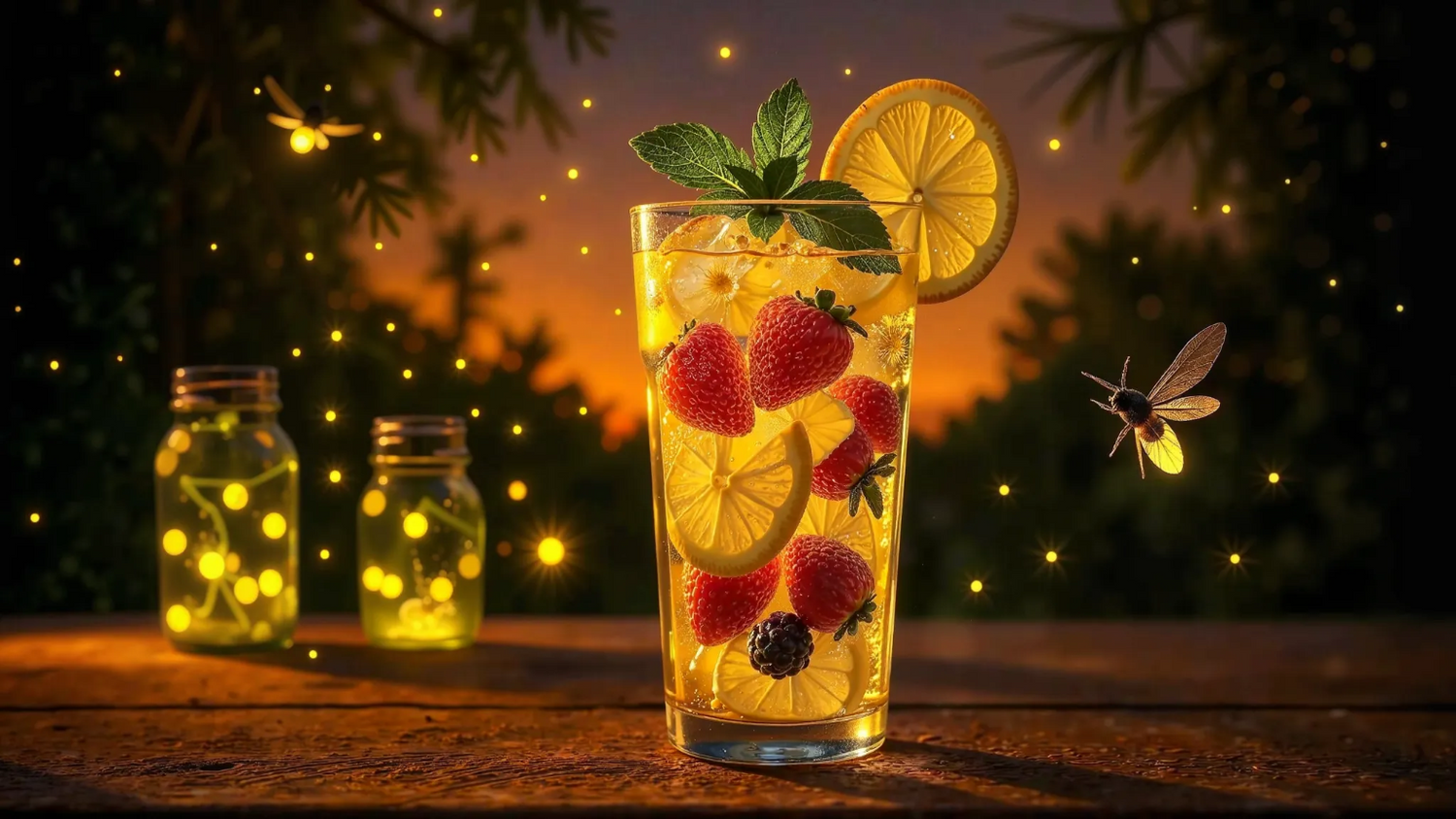 Fizzing Firefly Lemonade: A Honey-Sweetened Delight!