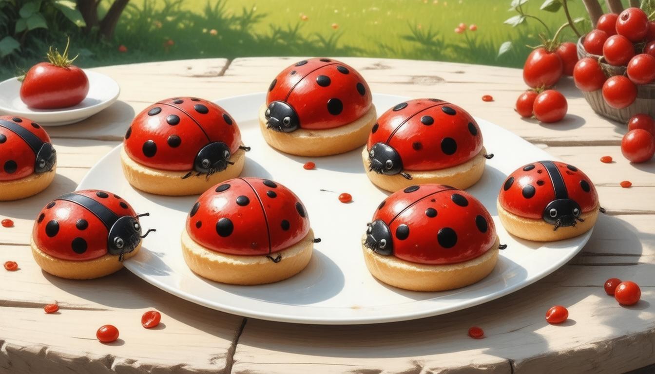 Delightful Ladybug Mini Sandwiches: A Fun and Whimsical Snack for Any ...